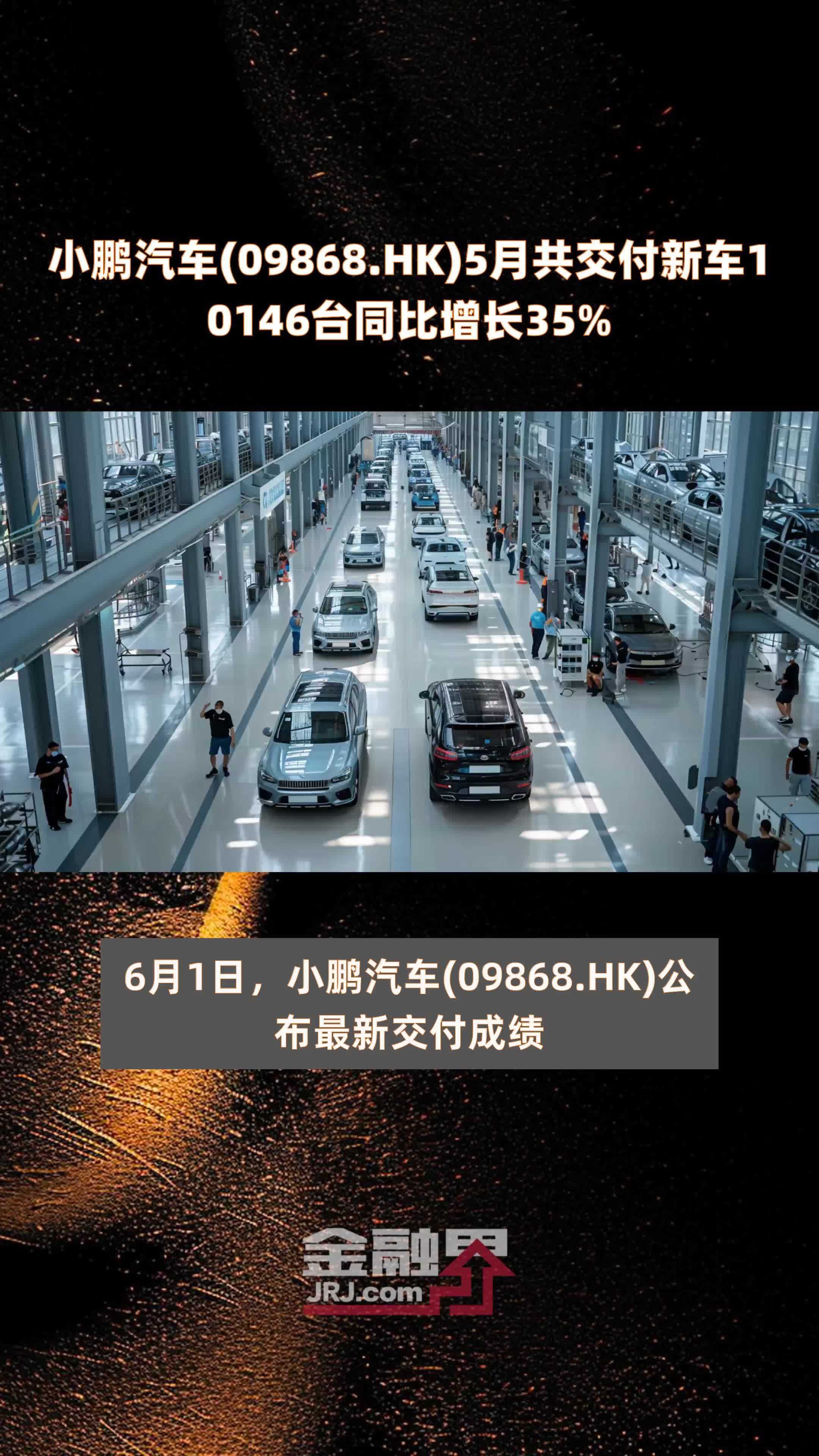 小鹏汽车(09868.HK)5月共交付新车10146台同比增长35% |快报_凤凰网视频_凤凰网
