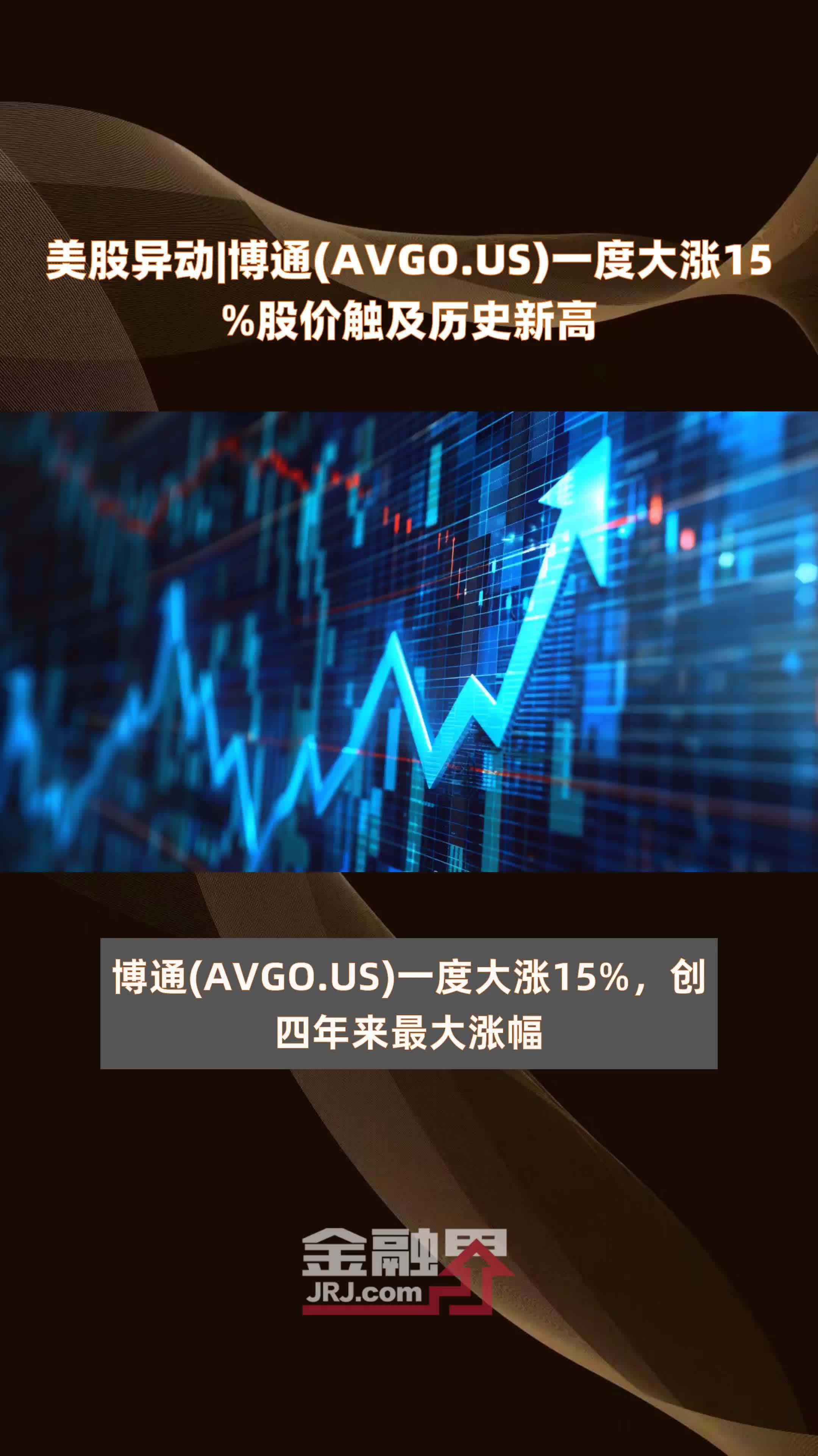 美股异动|博通(AVGO.US)一度大涨15%股价触及历史新高 |快报_凤凰网视频_凤凰网