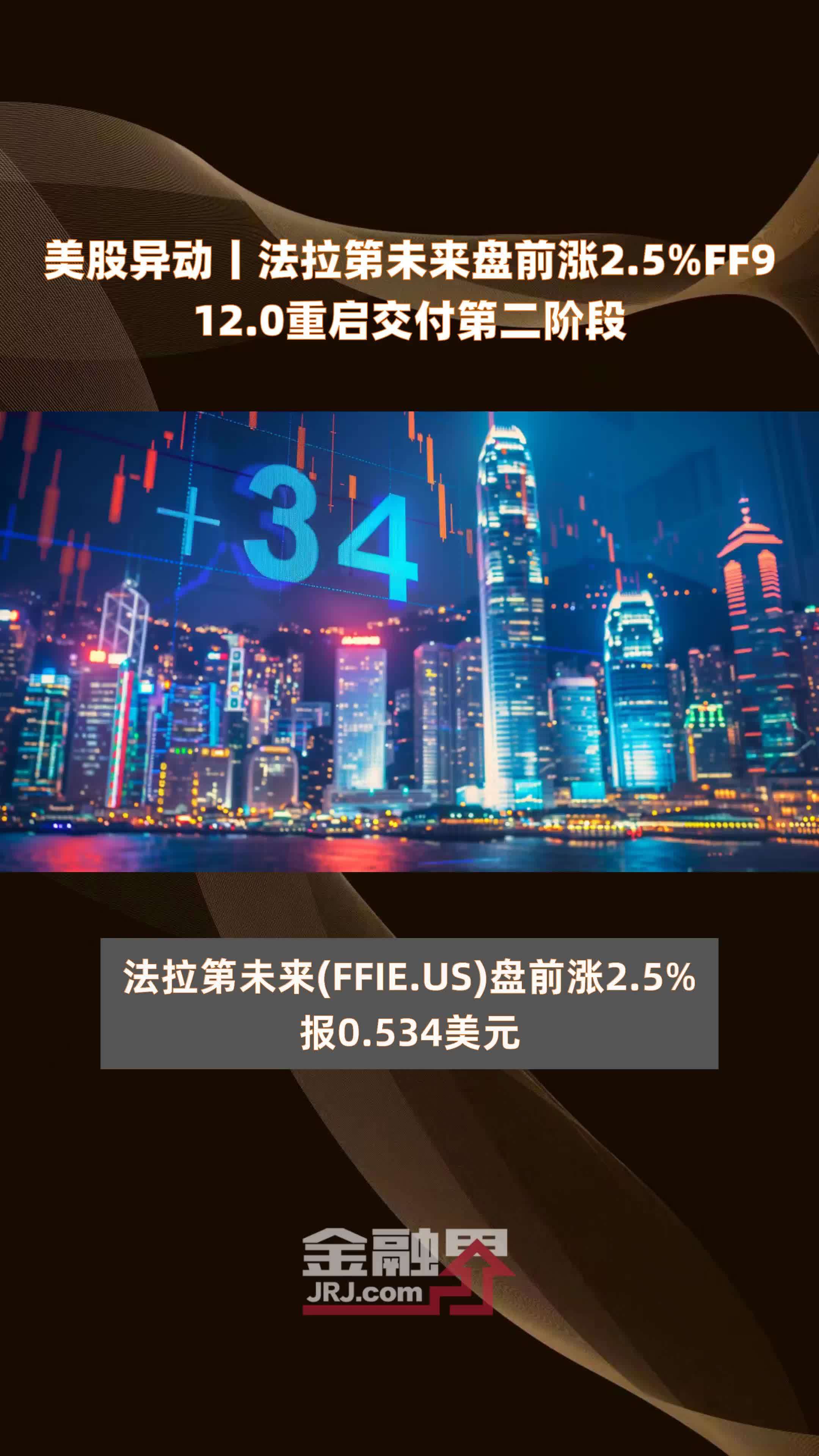 美股异动丨法拉第未来盘前涨2.5%FF912.0重启交付第二阶段 |快报_凤凰网视频_凤凰网
