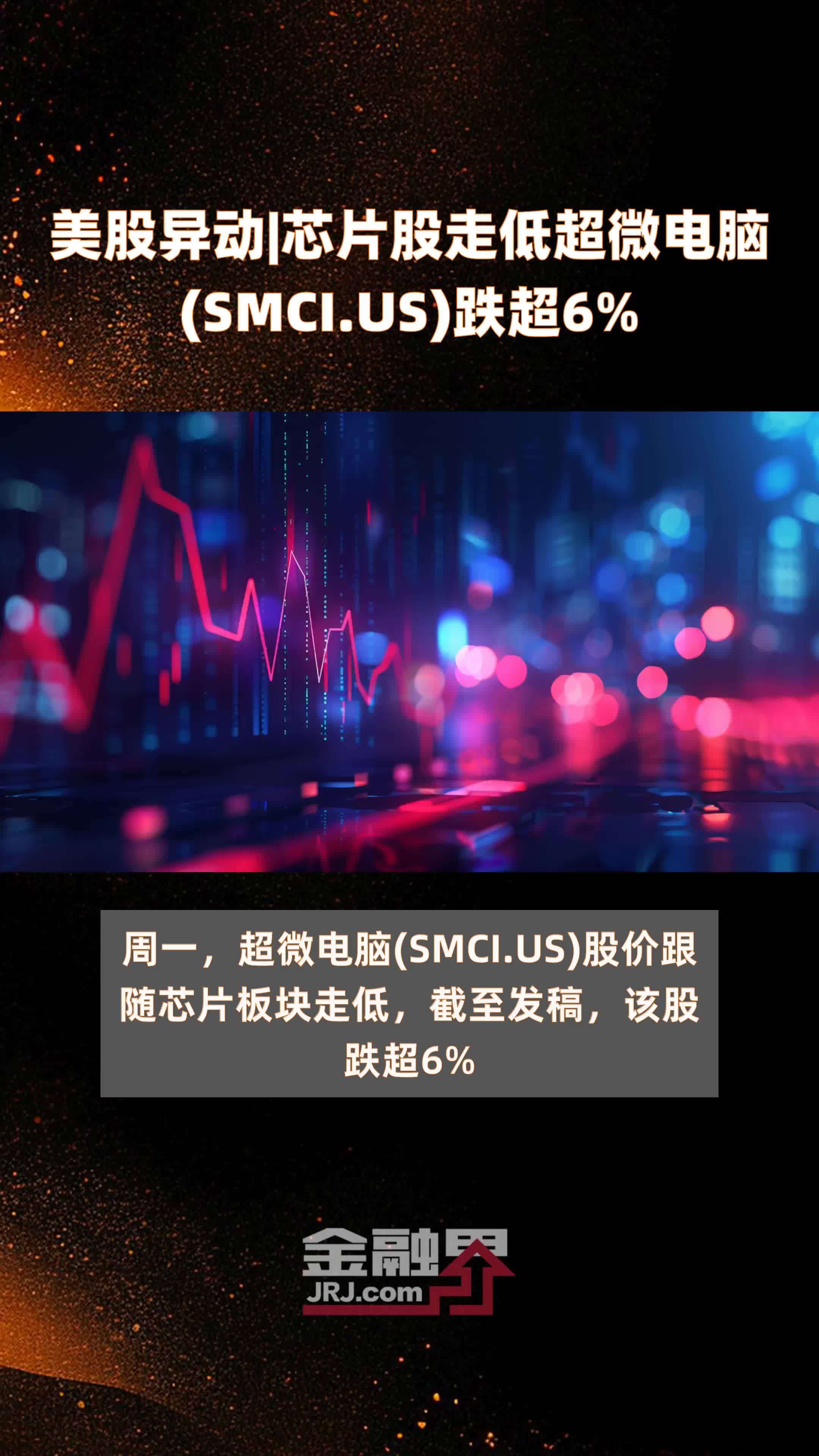 美股异动|芯片股走低超微电脑(SMCI.US)跌超6% |快报_凤凰网视频_凤凰网