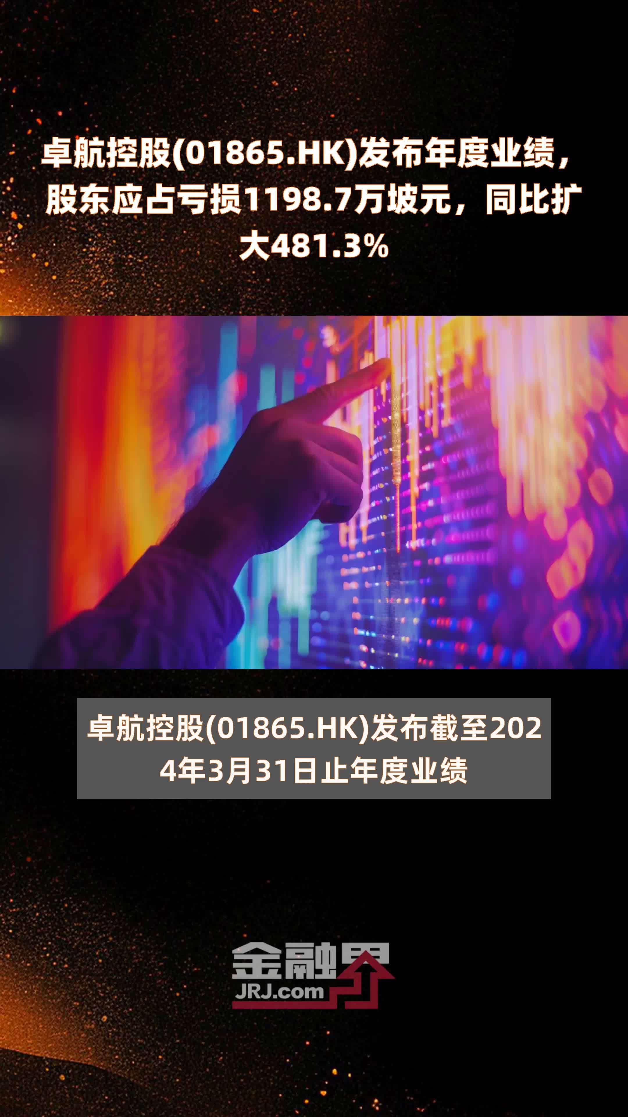 卓航控股(01865.HK)发布年度业绩，股东应占亏损1198.7万坡元，同比扩大481.3% |快报_凤凰网视频_凤凰网