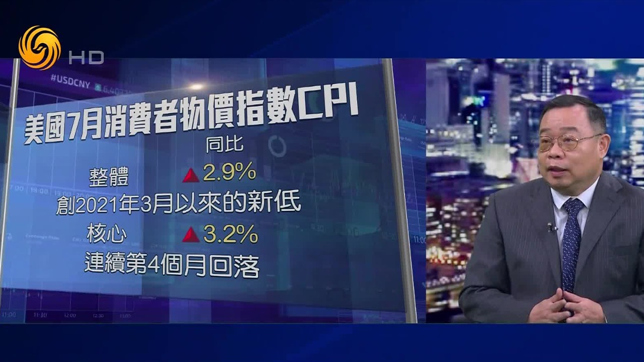 美国7月CPI升2.9%，3年多来首次回到3%以内，降息概率增加_凤凰网视频_凤凰网