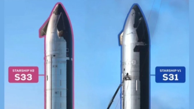 直观感受SpaceX首枚第二代星舰S33_凤凰网科技_凤凰网