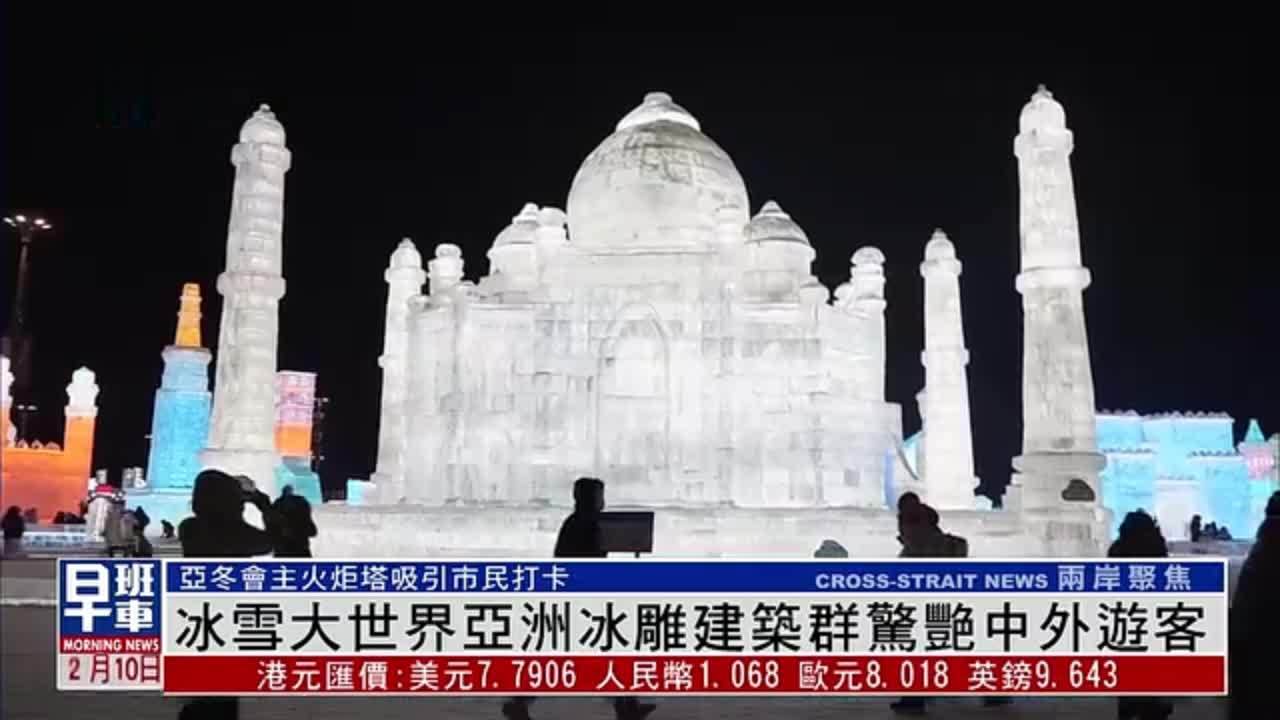 哈尔滨冰雪大世界亚洲冰雕建筑群惊艳中外游客 凤凰网视频 凤凰网